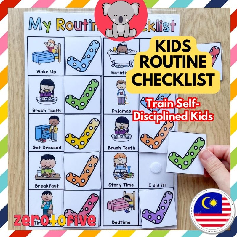 Visual Schedule/Routine/Chore Chart/Timetable for Young Children ...