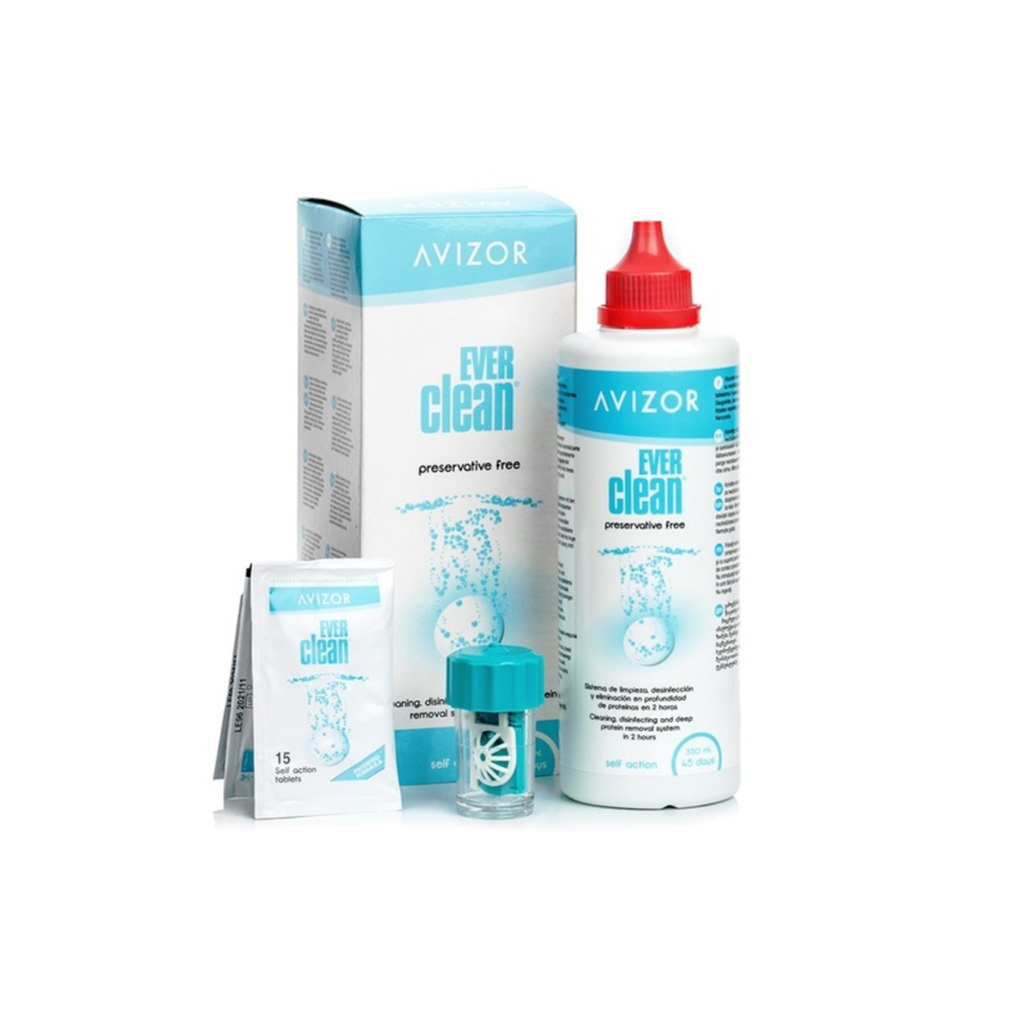 Avizor Ever Clean Preservative-Free Contact Lens Solution (225ml ...