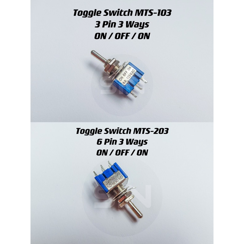 Toggle Switch MTS-103 MTS-203 Toggle Switch 3 Pin 3 Ways/6 Pin 3 Ways ...