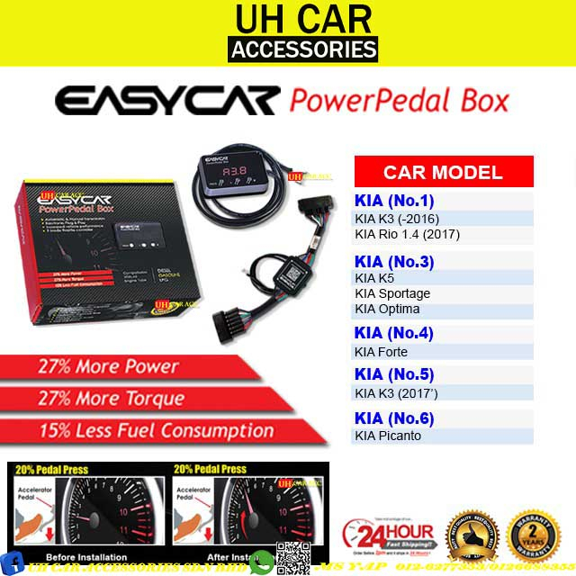 Kia Model EASYCAR Power Pedal Box Accelerator Pedal Car Electronic Throttle Response Controller ...