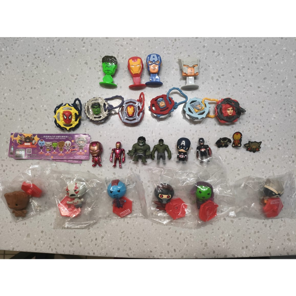Hot Toys Marvel Tauma 2015 + Kinder Joy + Disney Capsule Toys Bundle ...