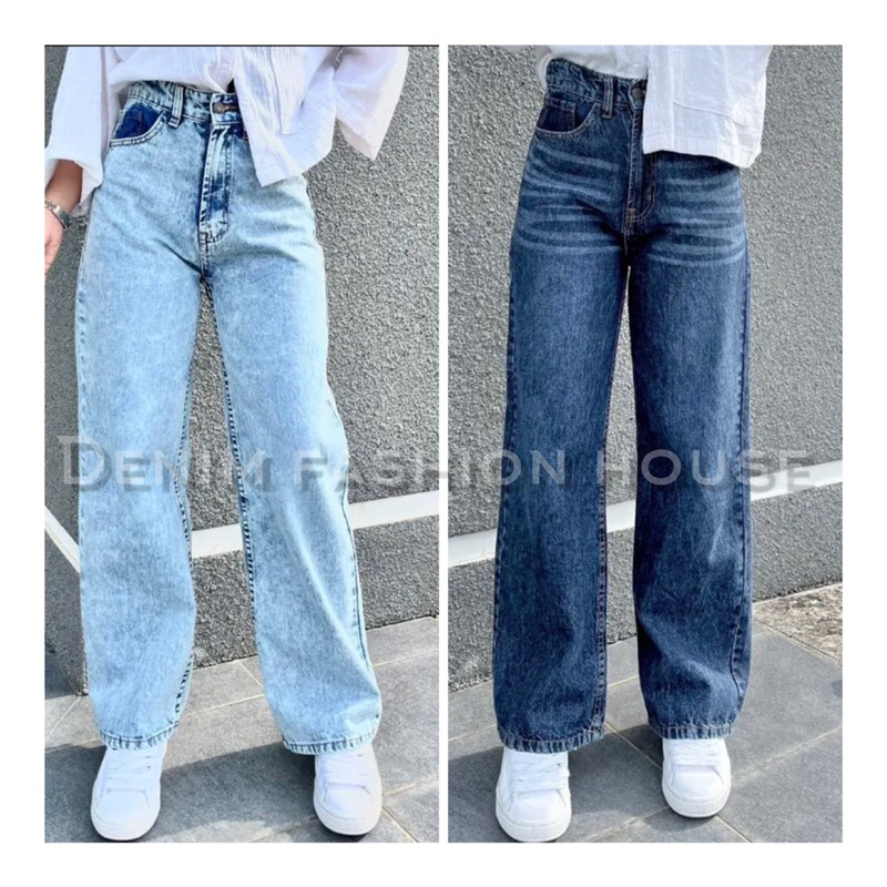 premium quality wide leg jens ready stoke size 26-36🔥🔥 | Shopee Malaysia