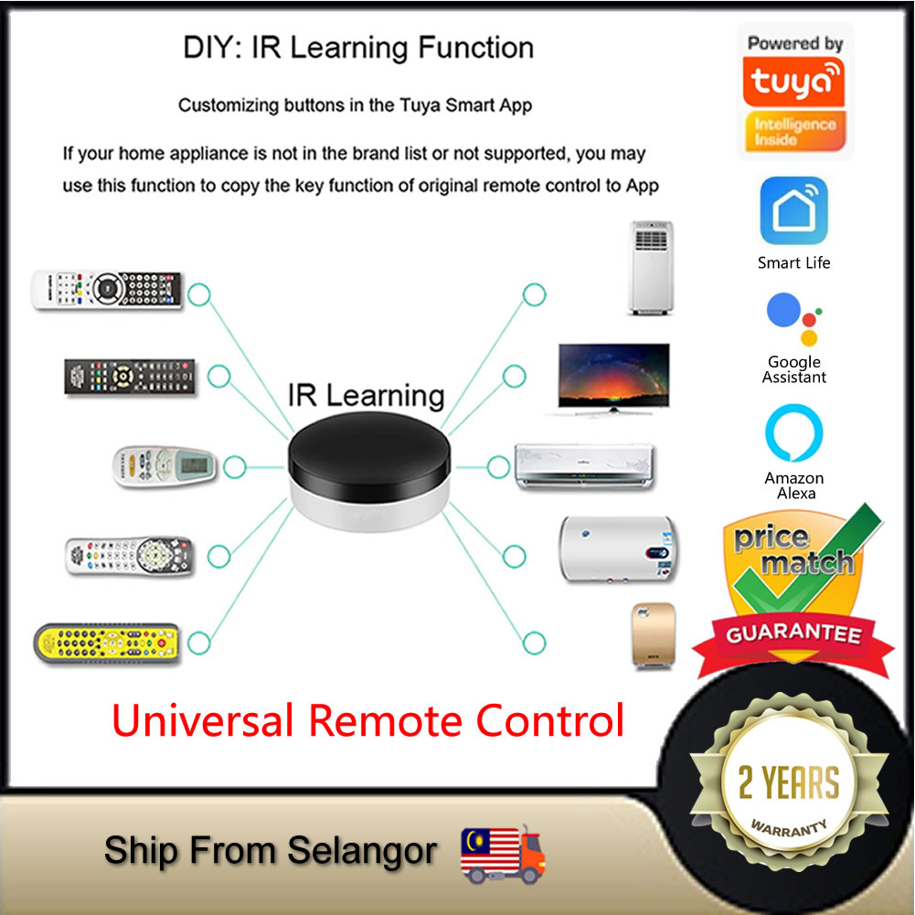 Tuya Wifi Smart IR Remote Controller Works with Alexa Google Home Smart ...