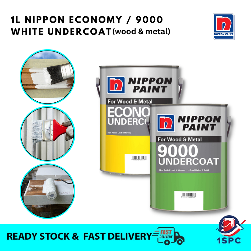 Nippon Economy 9000 Undercoat Primer for Wood & Metal Cat alas kayu ...