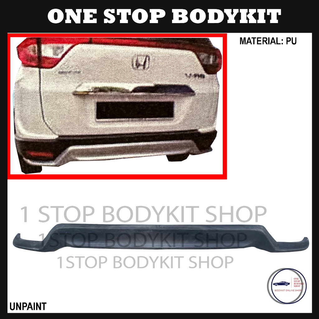 HONDA BRV 2016 REAR SKIRT (MDL)POLYURETHANE (PU) SKIRT LIP BODYKIT ...