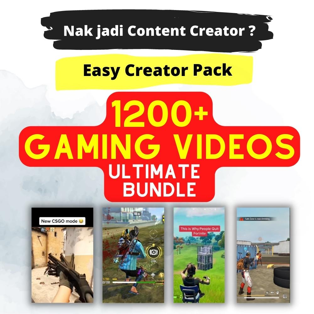 1200+ Video Gaming | Konten Viral | Short/Reel/Post/Story | Creator ...