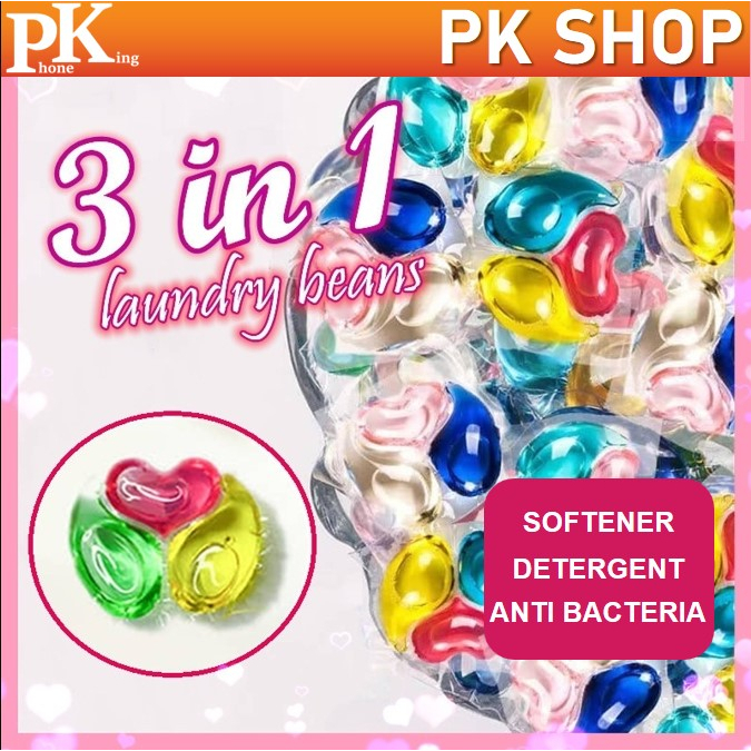 【3 IN 1 LOVE】Detergent Beads Detergent Cube Laundry Condensation Beads ...
