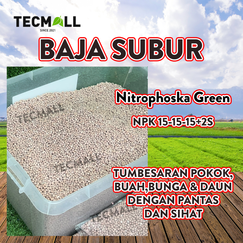 (Premium) 500g/1kg/2kg Repack Baja Subur Pokok & Sebatian, Fertilizers ...