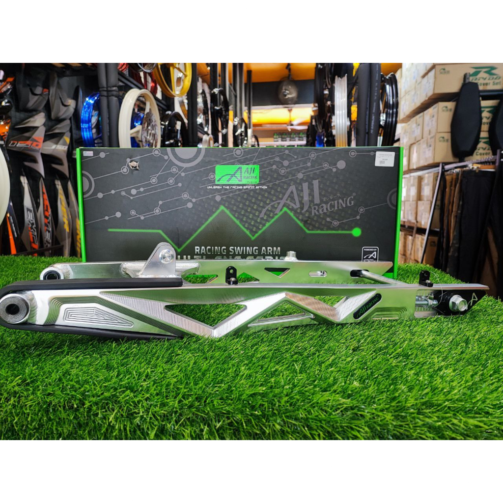 AJI RACING ULTIMATE CNC SWING ARM Y15 Y15ZR SILVER/ GREY HEAVY DUTY ...