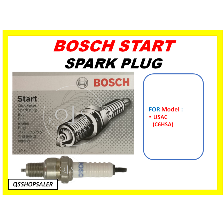 BOSCH SPARK PLUG / BOSCH MOTORCYCLE PLUGS / BOSCH START SPARK PLUG U5AC (C6HSA) | Shopee Malaysia