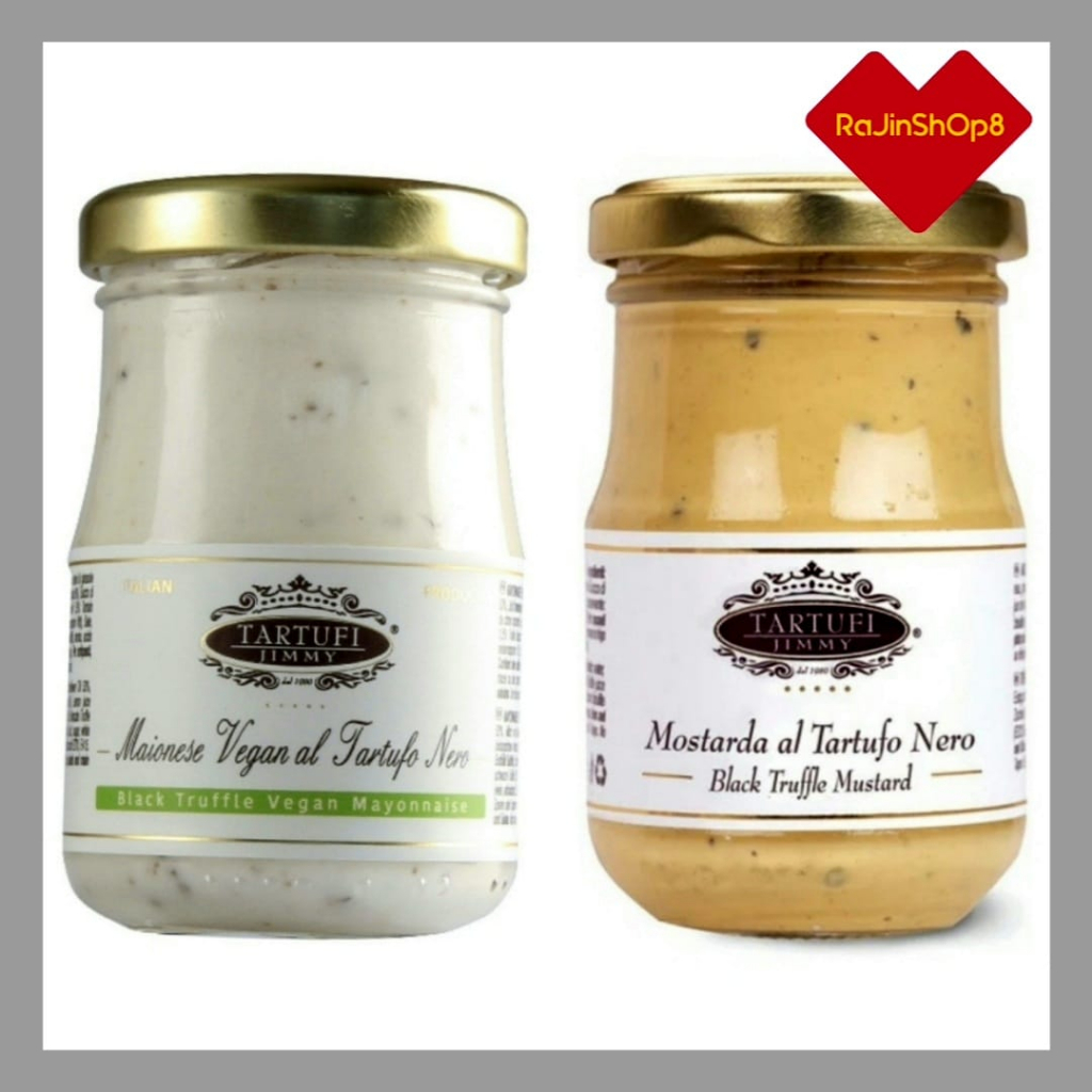 TARTUFI JIMMY - Black Truffle Mustard / Vegan Truffle Mayonnaise , 90g ...