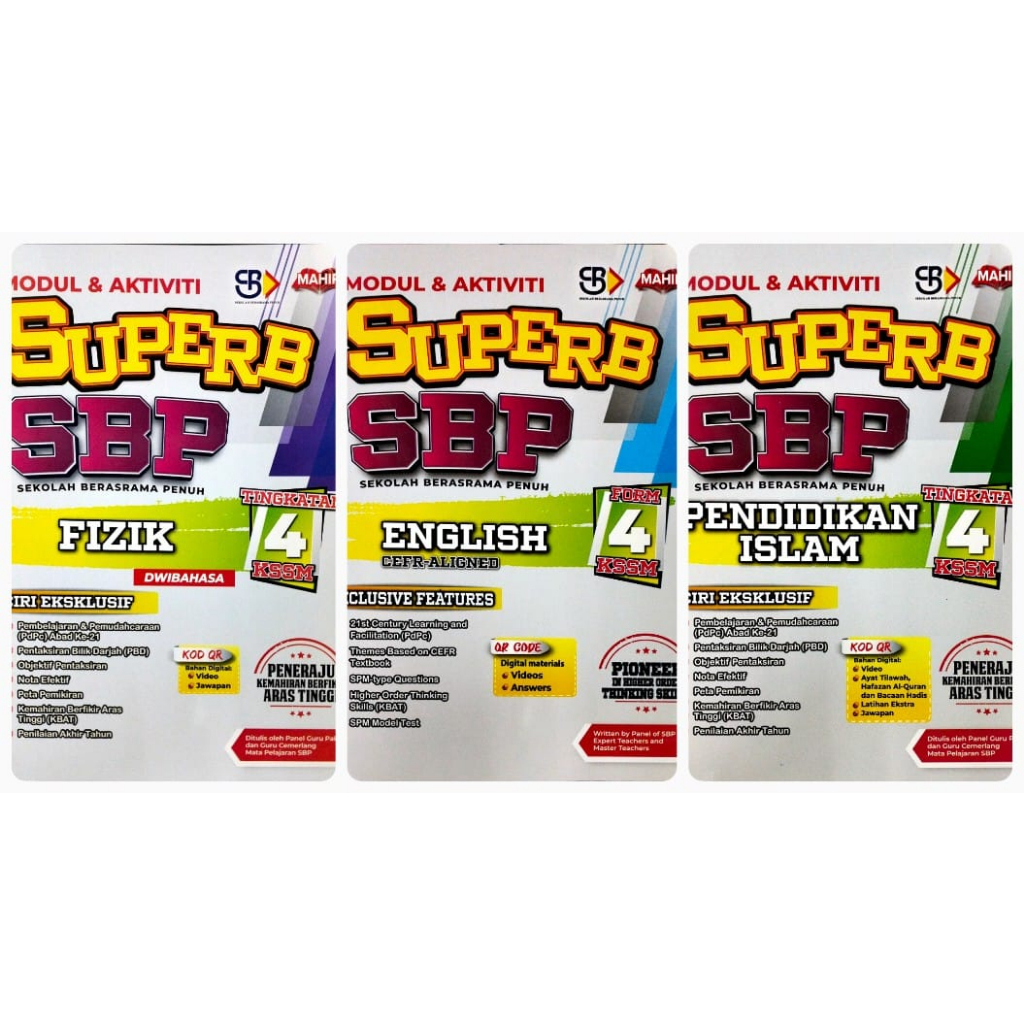 MODUL & AKTIVITI SUPERB SBP KSSM 2023 TINGKATAN 4 [MAHIR] | Shopee Malaysia
