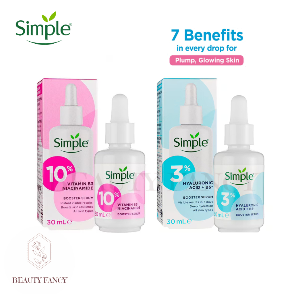Simple Booster Serum Vitamin B3 Niacinamide/Hyaluronic Acid + B5 30ml ...