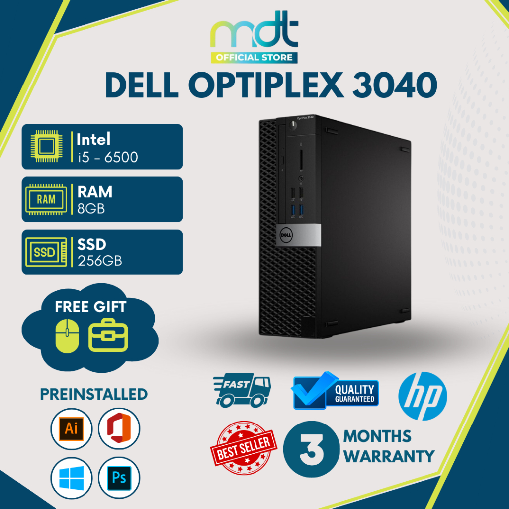 Dell Optiplex 3040/5040/7040 SFF PC Desktop Office use, Student ...