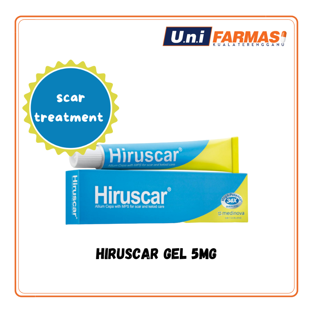 HIRUSCAR GEL 5G FOR SCAR TREATMENT/KELOID SCAR/PARUT JERAWAT/PARUT ...