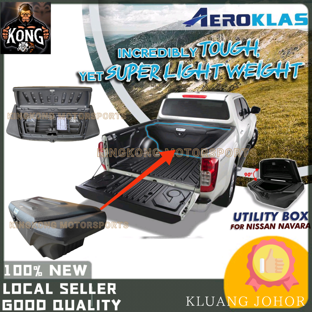ORIGINAL AEROKLAS UTILITY CARGO TOOLS BOX HILUX NAVARA DMAX RANGER ...