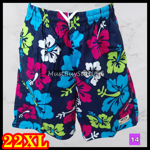 MBS Plus Size 22XL Unisex Hawaii Beach Short Pants (Kids Adult Plus ...