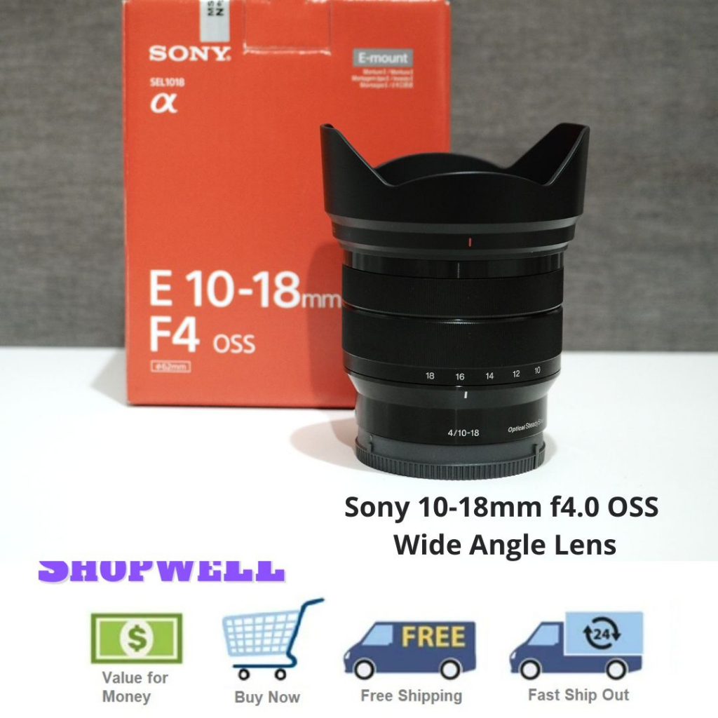 Used Sony 10-18mm F4.0 Wide Angle lens for A6000 A6400 A6500 A6600 E ...