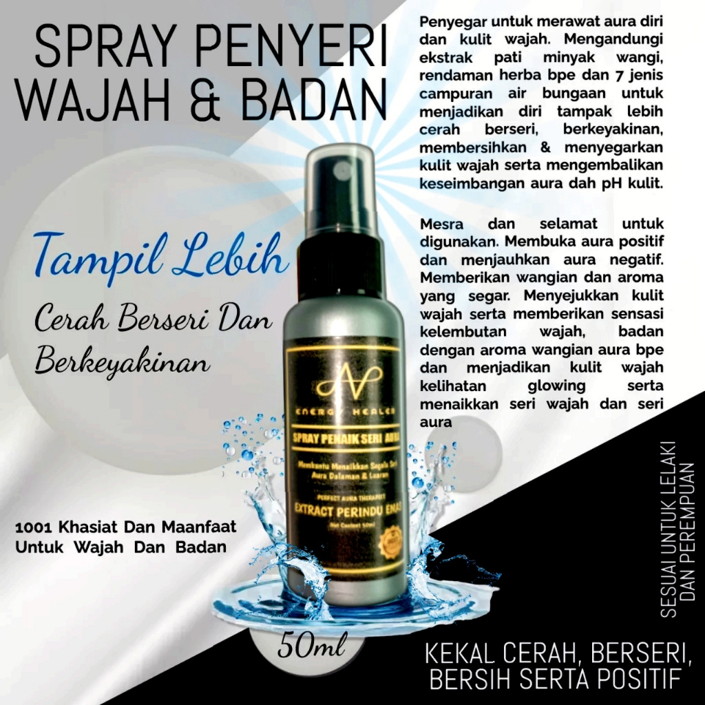 🌟 SPRAY SYIFA PENYERI WAJAH & BADAN TERAPI AURA BPE | ENHANCE BEAUTY ...