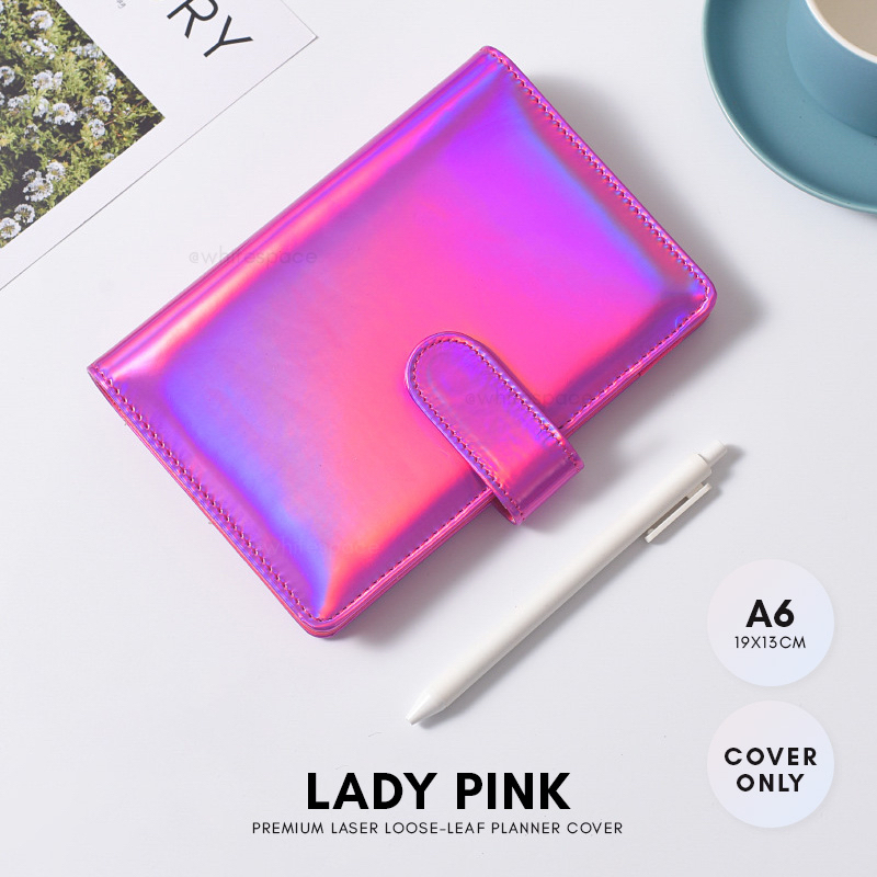 Whitespace A6 Premium Laser Cash Planner Set Binder Macaron PU Leather ...