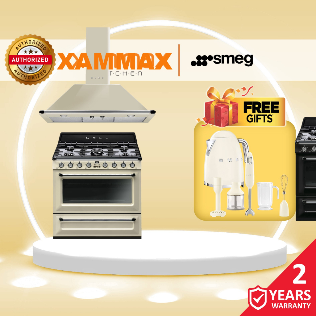 Smeg Decorative hood KT90PE + Smeg Victoria Cooker TR90P9 | Shopee Malaysia