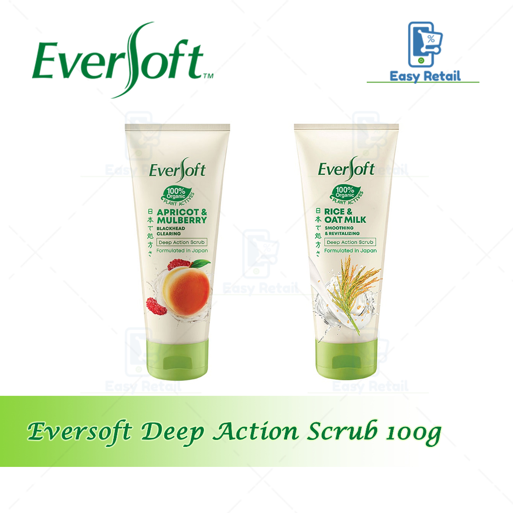Eversoft Organic Apricot & Mulberry / Rice & Oat Milk Deep Action Scrub ...