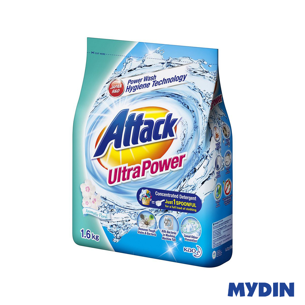 Attack Detergent Powder 1.6kg - 2 Variants | Shopee Malaysia