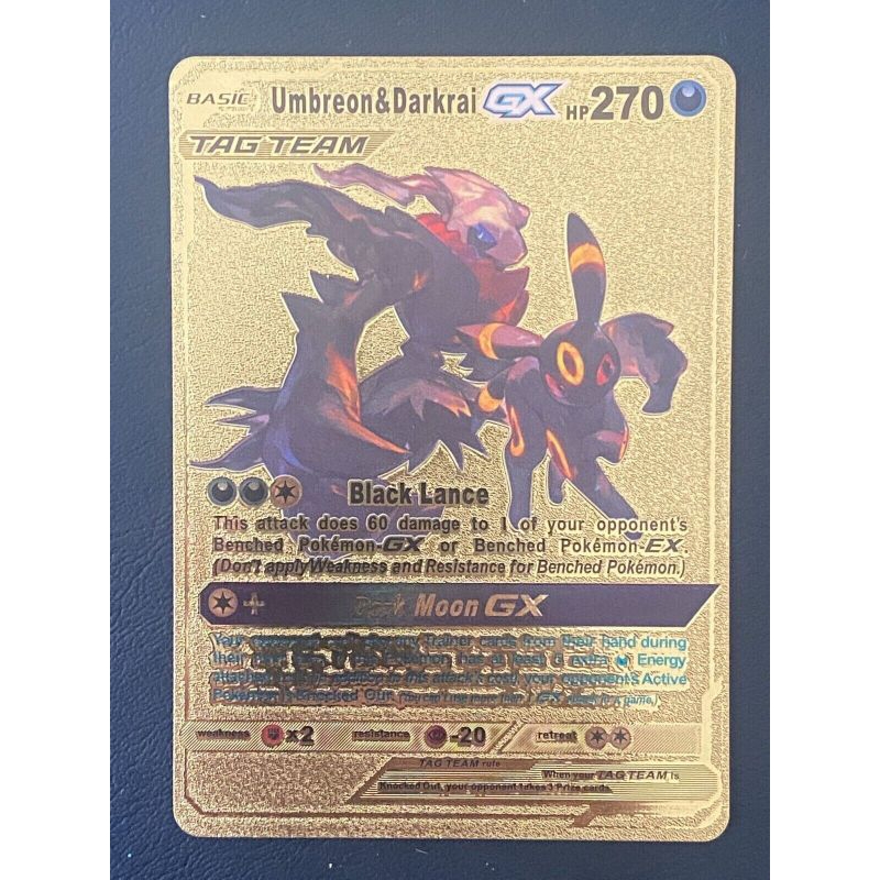 Pokémon 好きで TCG Umbreon&Darkrai GX Tag Team Gold Card | Shopee Malaysia