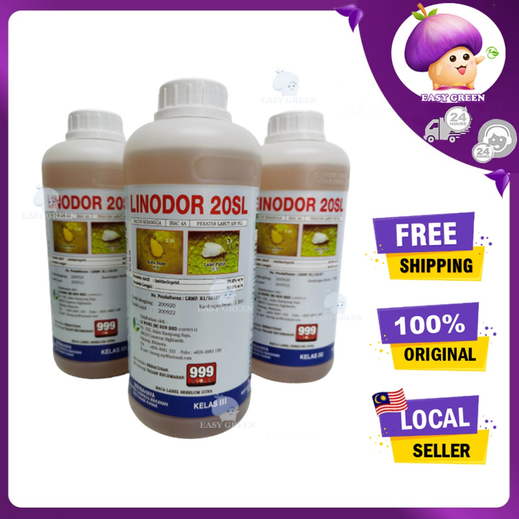 1L LINODOR 20 SL (IMIDACLOPRID) KUTU DAUN DAN LALAT PUTIH INSECTICIDE ...