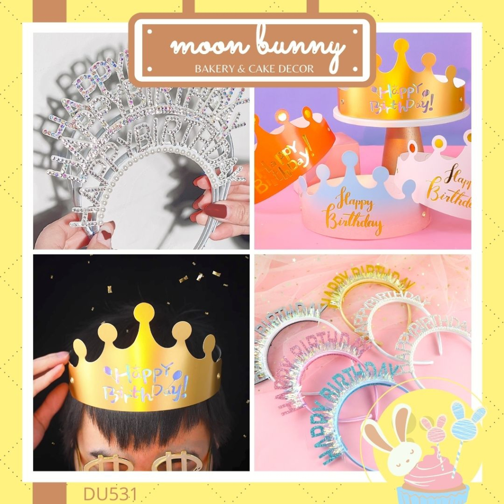 Happy Birthday Hairband Hat Birthday Girl Hair Band Party Crown Hat ...