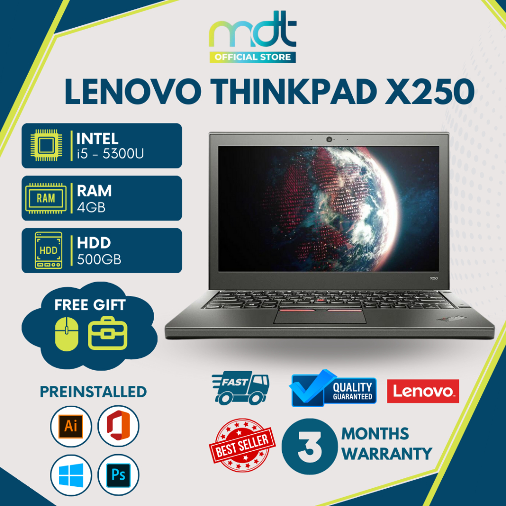 LENOVO THINKPAD X250/X270 ULTRABOOK - CORE I5 5TH/6TH GENERATION/ 8GB ...