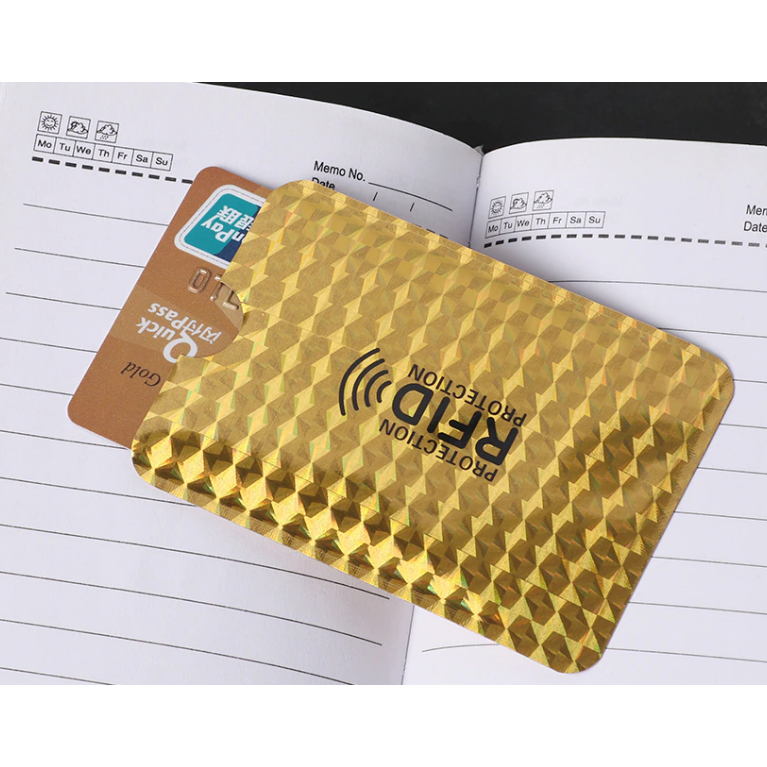 ANTI RFID Blocking Sleeve For Credit Card NFC ATM Bank Card Protection ...