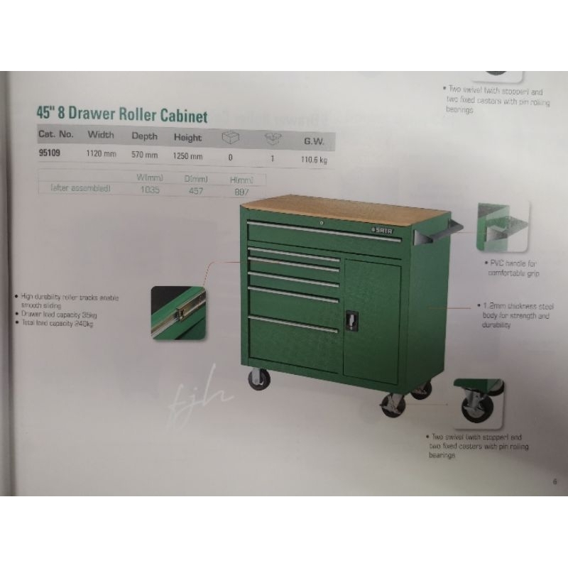Sata 95109 8 Drawer Roller Cabinet(CLEAR STOCK) | Shopee Malaysia