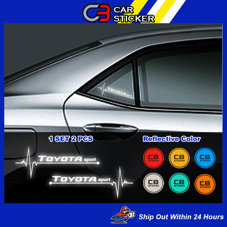 TOYOTA SPORT CAR STICKER / W501 | Shopee Malaysia