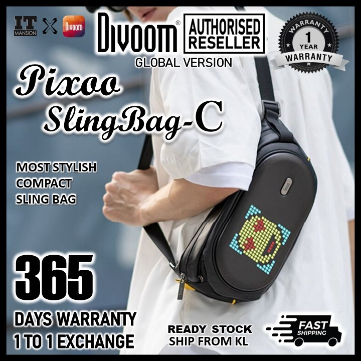 Divoom Pixoo Sling Bag C Global Version Innovative Smart LED Pixoo ...