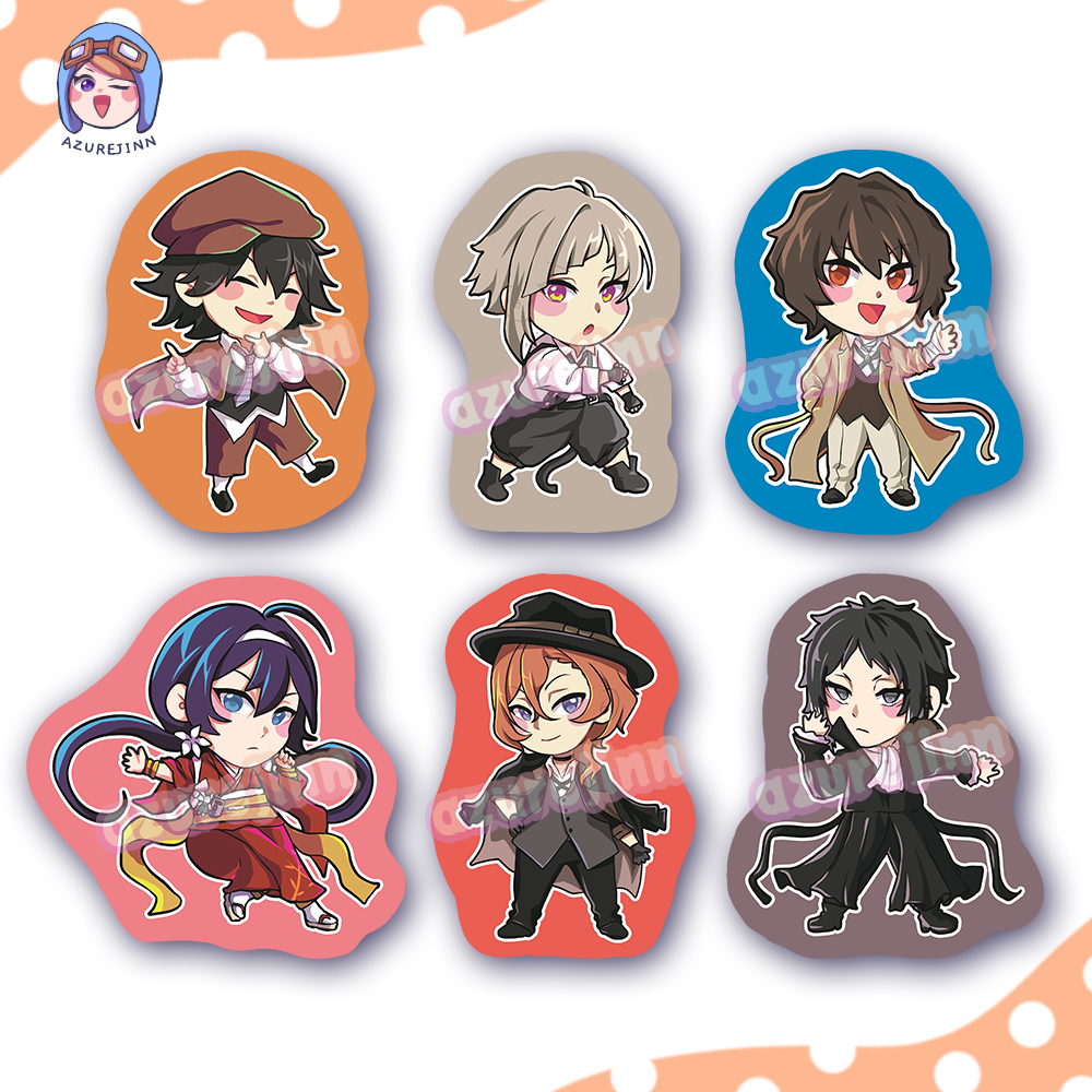 [🇲🇾 Ready Stock] Bungou Stray Dogs Stickers [ Ranpo / Kyouka / Atsushi ...