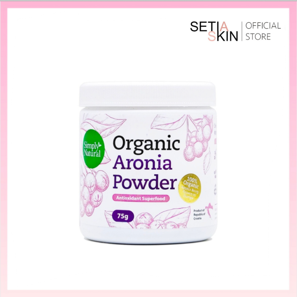 Organic Aronia Powder Antioxidant Superfood by SIMPLY NATURAL 75g ...