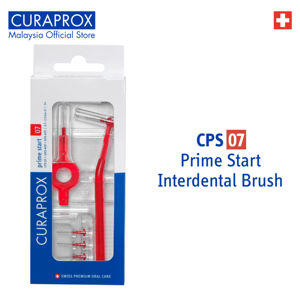 CURAPROX CPS 07 Prime Start Interdental Brush (Red) - Made in ...