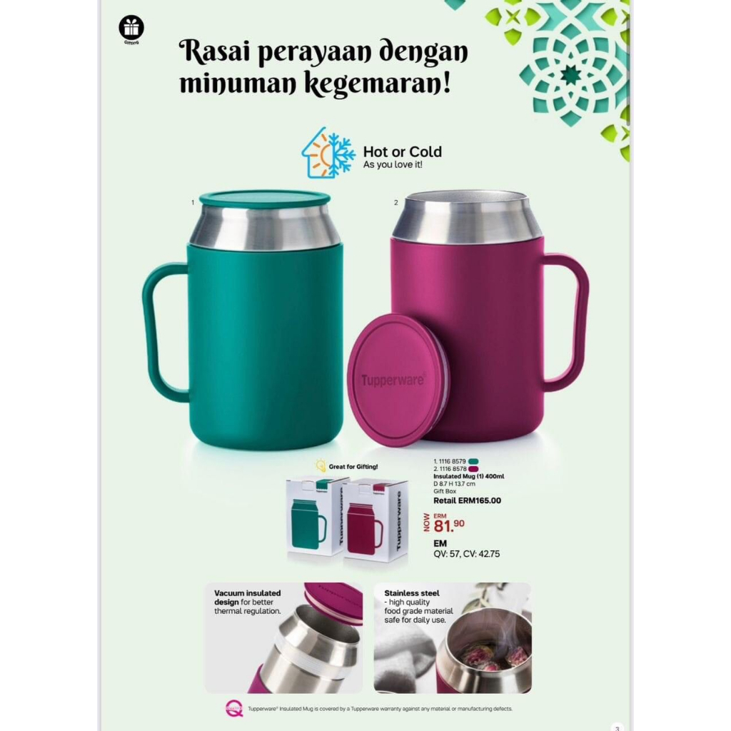 Insulated Mug (1) 400ml | Shopee Malaysia