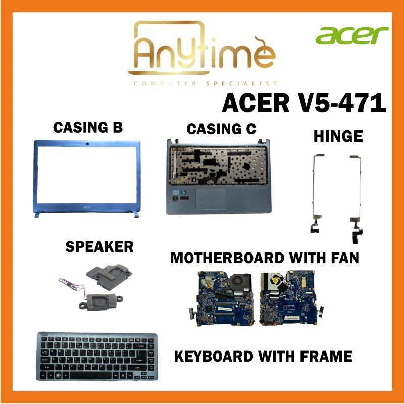 Replacement LAPTOP SPARE PART for ACER ASPIRE V5-471 (casing b c hinge ...