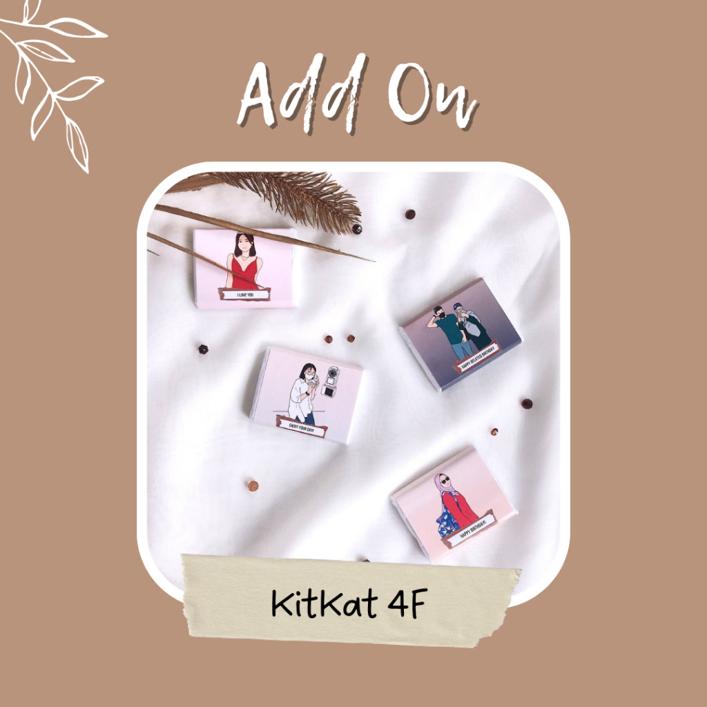 【ADD ON】 Custom Kit Kat 4F Chocolate (with Custom Digital Drawing ...