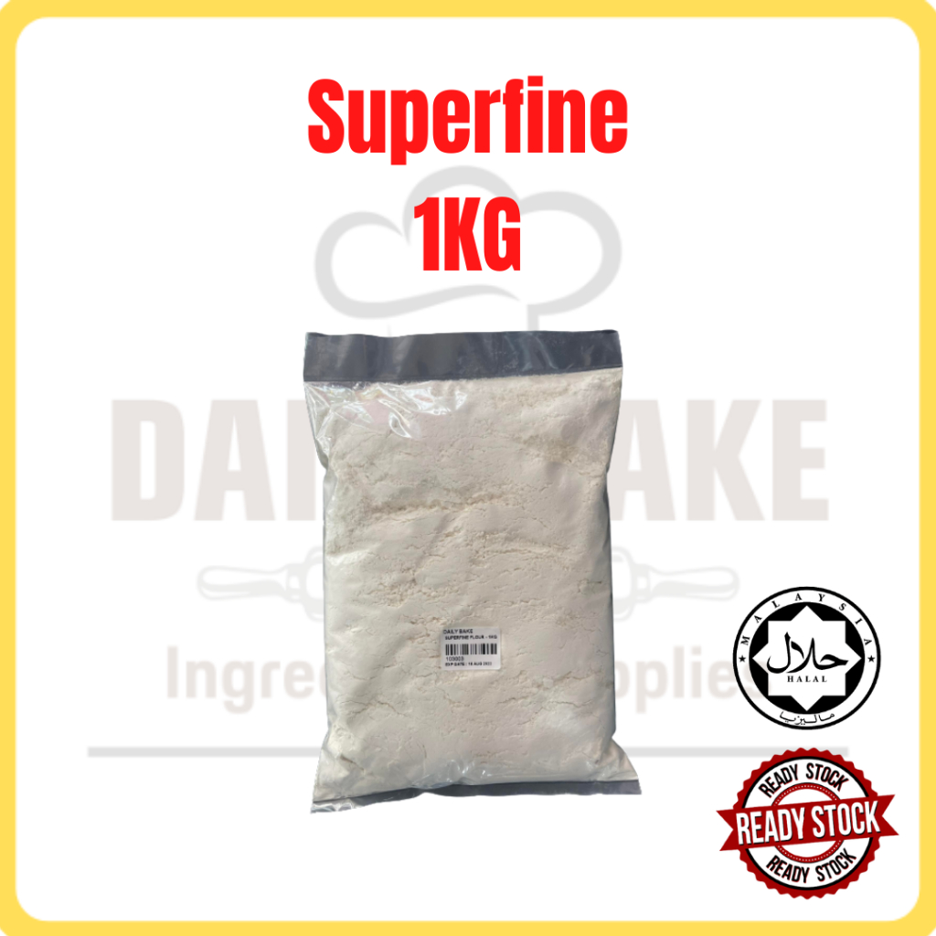Superfine Flour 1KG/特幼面粉/Low Protien Flour/低筋面粉/Cake Flour/Tepung Kek ...