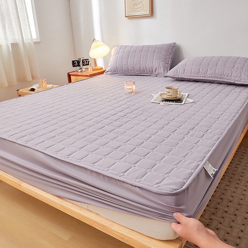 Cadar Tilam Cadar Queen Getah Keliling Single/King Mattress Protector ...