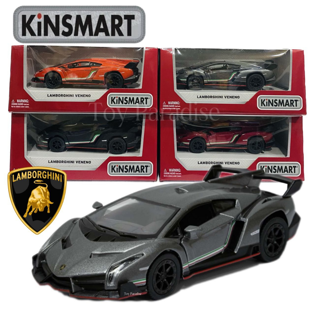Original Kinsmart Lamborghini Veneno Scale 1/36 KT5367 Die-Cast Models ...