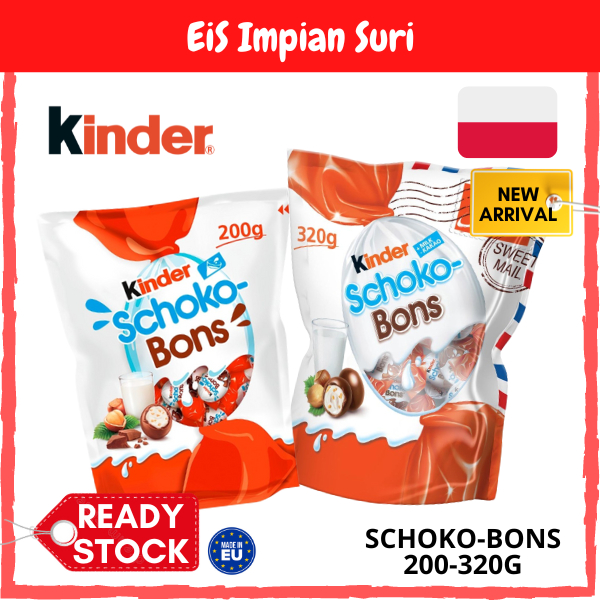 (Ready Stock!!) Kinder Schoko-Bons Chocolate 200/320g Share Bag Coklat ...