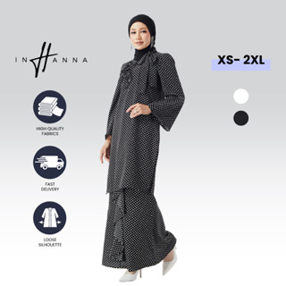 INHANNA Kiara Ribbon Polkadots Kurung | Shopee Malaysia