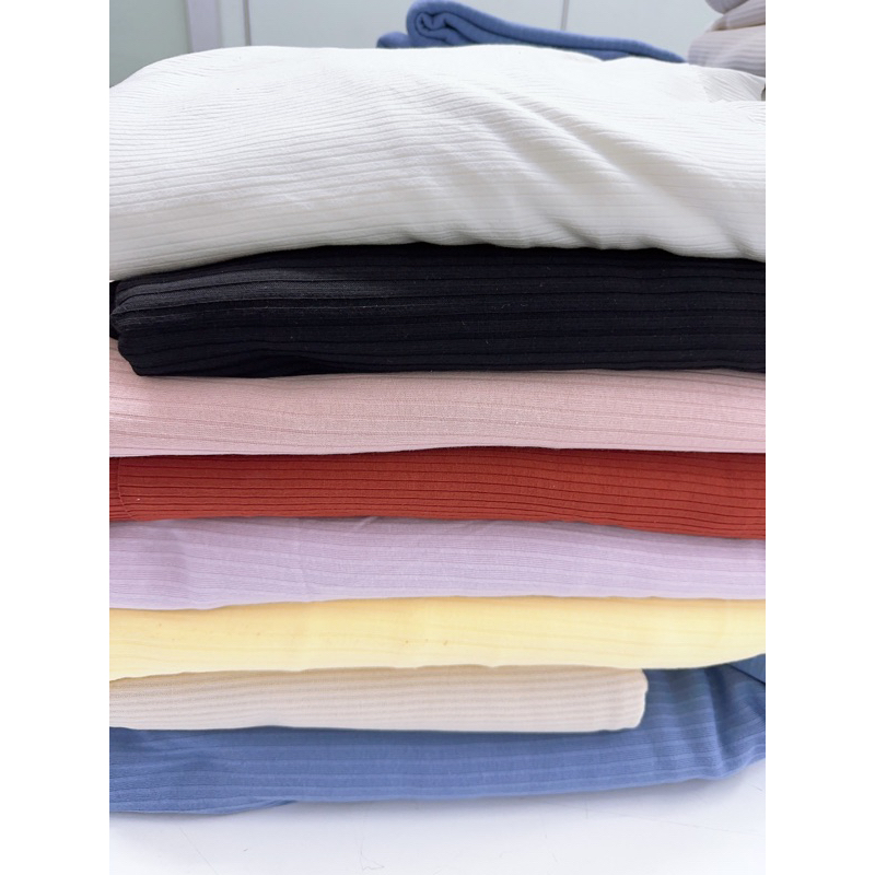 Drop needle fabric cotton ready stock color pilih dalam variation 1kg ...