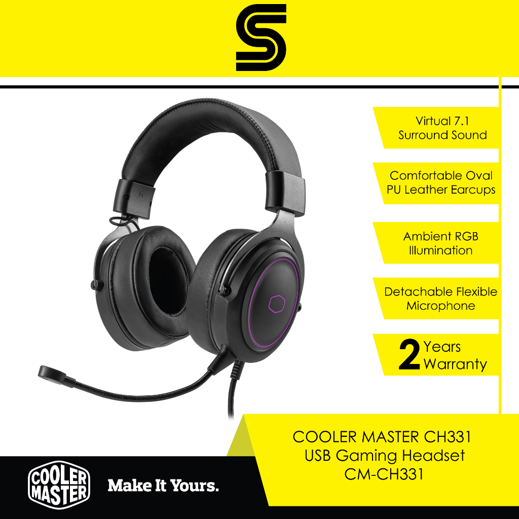 COOLER MASTER CH331 USB Gaming Headset - CM-CH331 | Shopee Malaysia