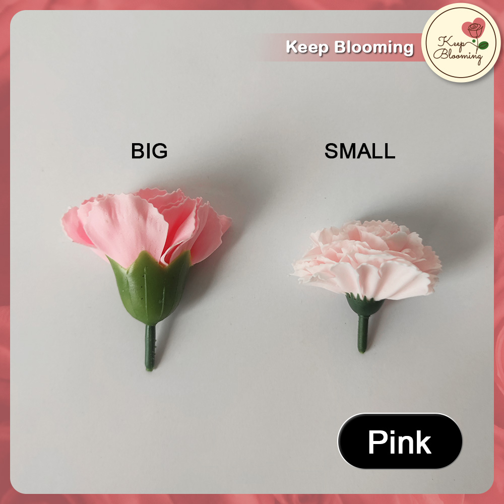 (1PCS) Carnation Soap Flower with Fragrance Scent, Artificial Flower ...