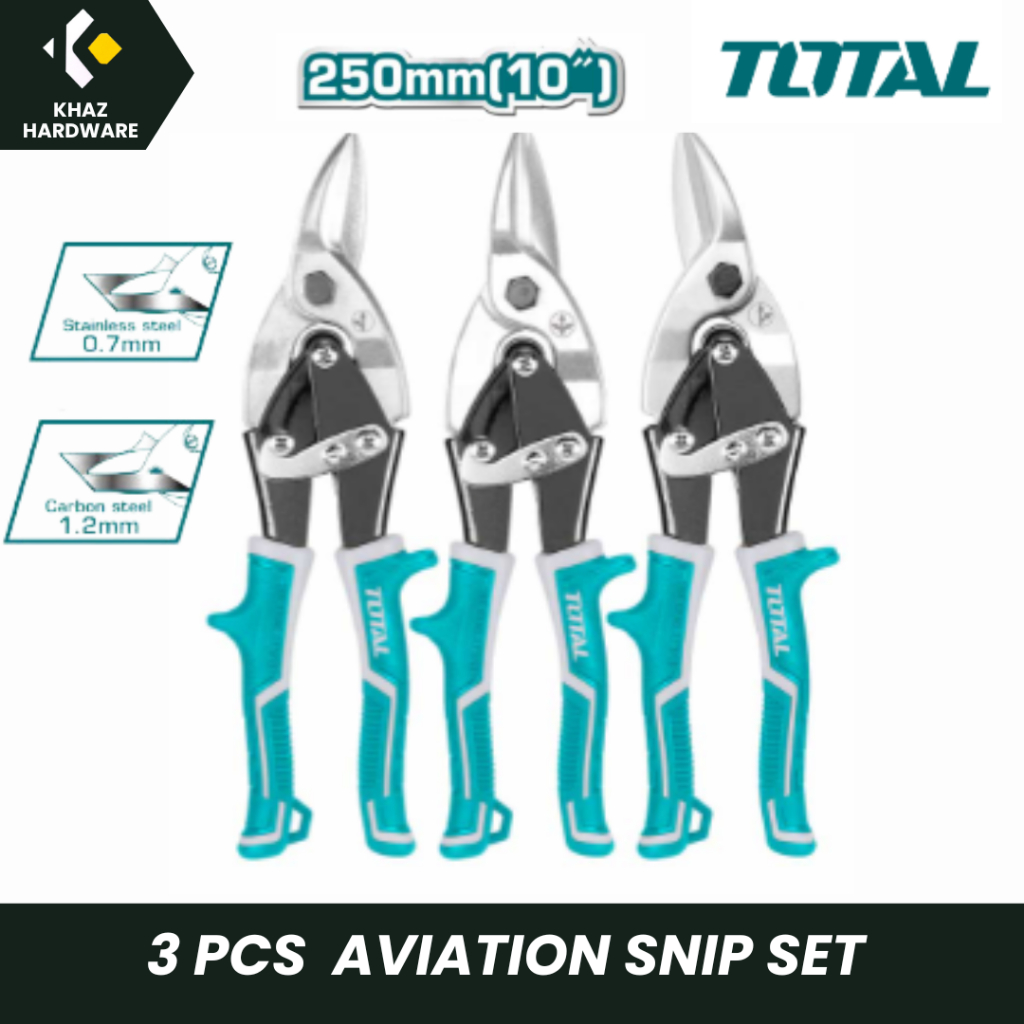 khaztoyou TOTAL 3 Pcs Aviation Snip Set (THT520106K) | Shopee Malaysia